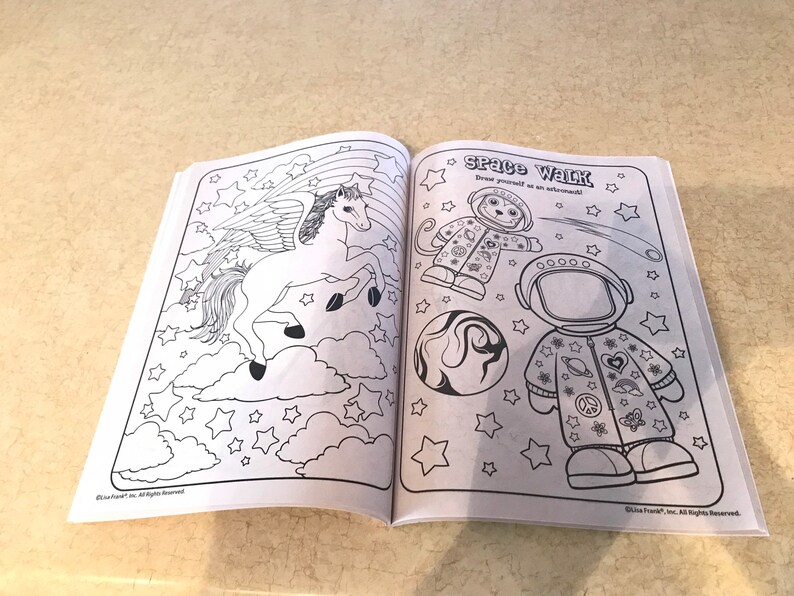 Lisa Frank Coloring and Activity Book Lisa Frank Coloring | Etsy