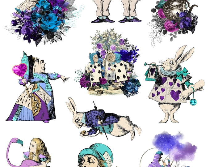 Alice Resin Inserts in Color, Alice Resin Inserts, Colored Resin ...