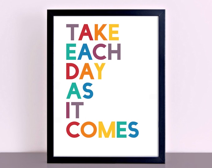 Let's Make Today A Happy Day Print Childrens Room Decor - Etsy
