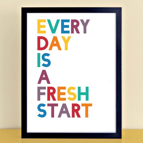 Every Day is a Fresh Start Printable / Digital Download / - Etsy
