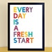 Let's Make Today A Happy Day Print Childrens Room Decor Rainbow Colours ...