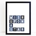Kids Room Poster | Wish Upon A Star | Baby Room Print | Nursery Decor ...