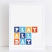 Play All Day Poster | Playroom Art | Kids Room Wall Decor | Nursery ...