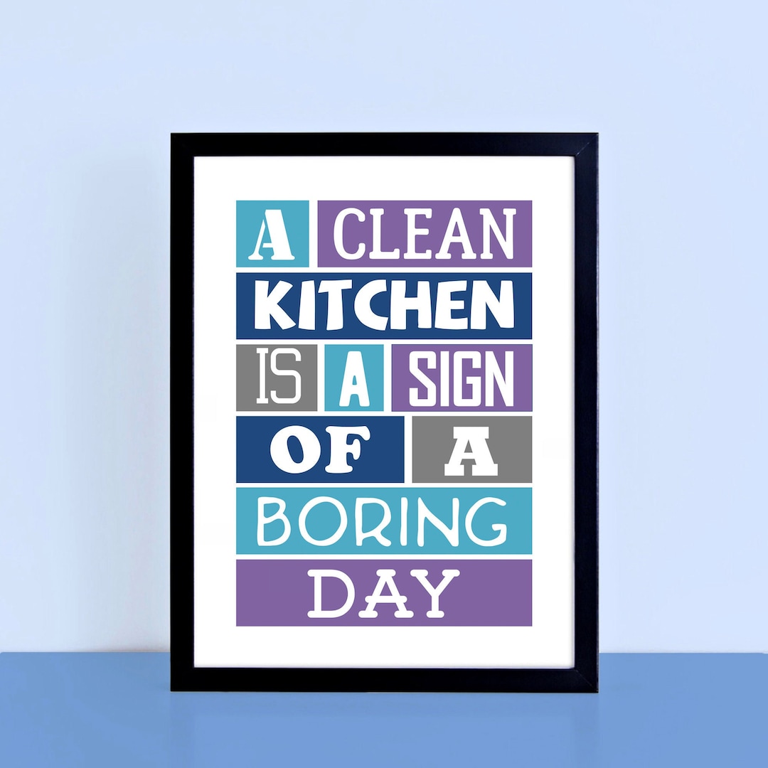 Kitchen Wall Art | Funny Kitchen Quote Print | Housewarming Gift ...