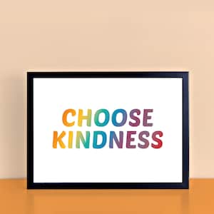 Kindness Quote Print | Childs Room Wall Art | Nursery Decor ...