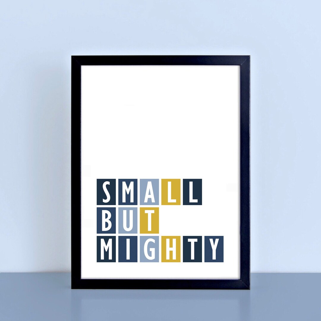 Baby Room Decor | Nursery Room Poster | Small but Mighty Poster | Kids ...