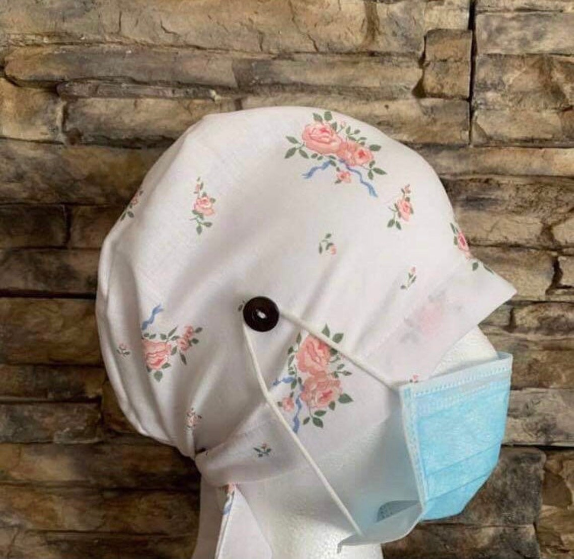 Scrub Cap With Buttons Surgical Caps Scrub Caps Ear - Etsy