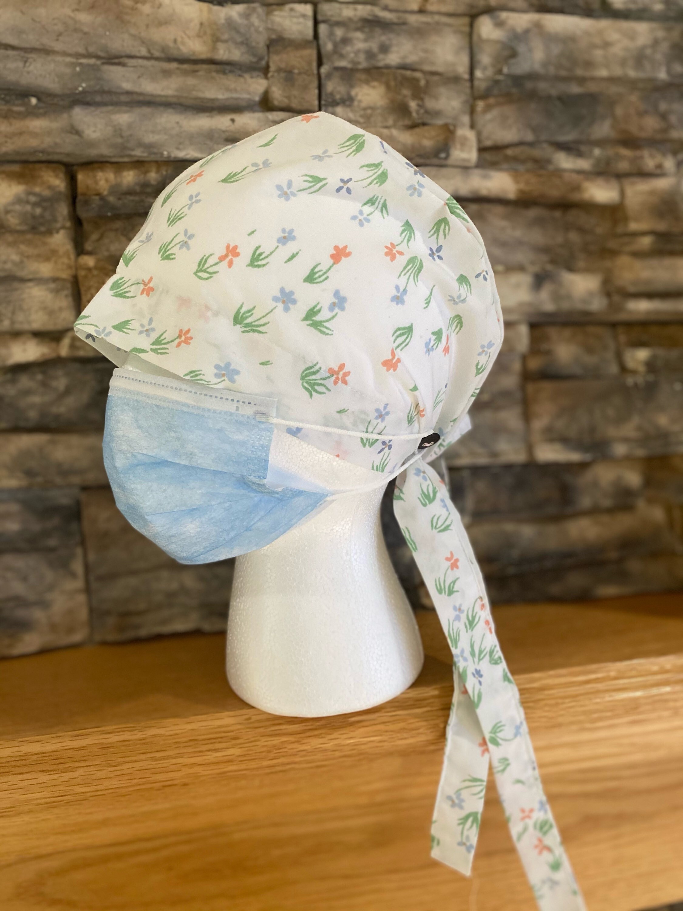 Scrub Cap With Buttons Surgical Caps Scrub Caps Ear Saver Scrub Hats ...