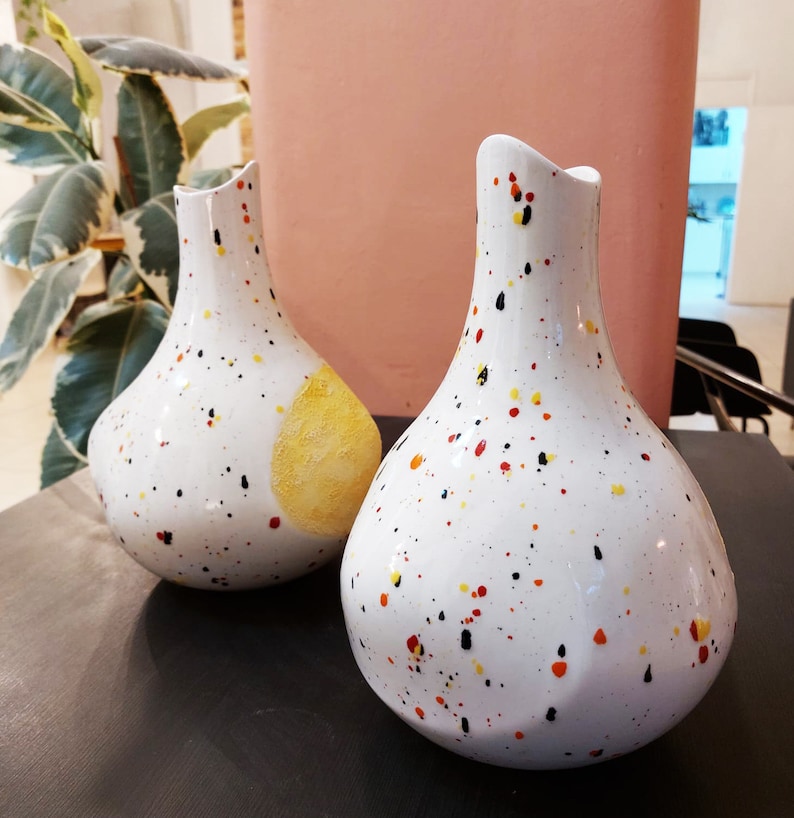 Artisan Bloom Vase Colorful Ceramic Gift - Etsy