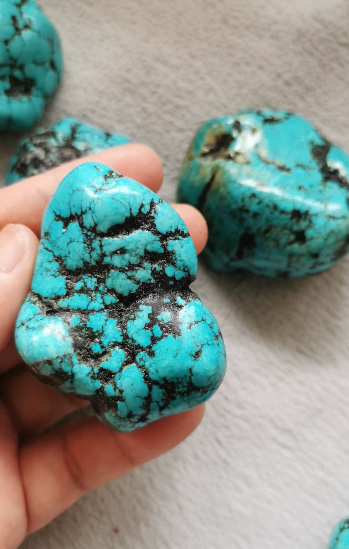 4pcs Matrix Turquoise Crystal Rough Stone Blue White Green - Etsy UK