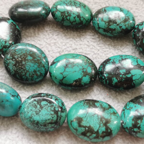 Oval Turquoise Beads - Etsy