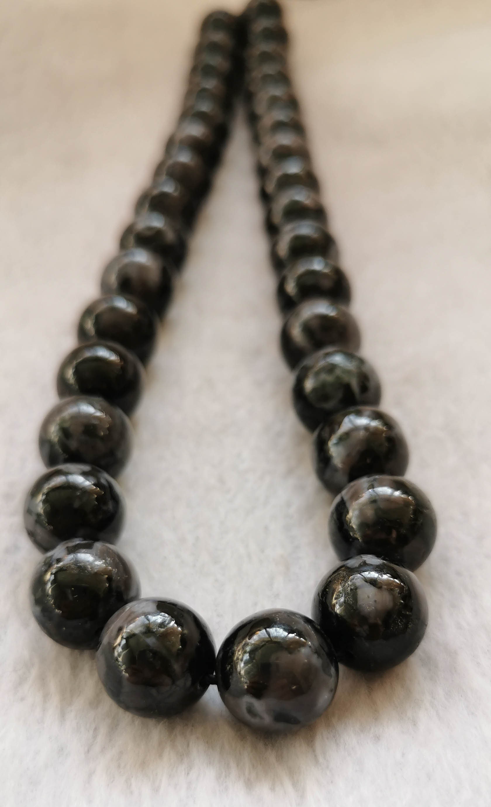 Rare Black blue Natural Indigo Gabbro Round loose beads for | Etsy