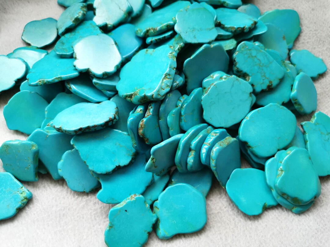10pcs Turquoise Stone Free-form Stone Slab Random Pulls - Etsy