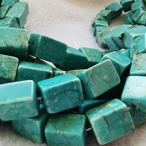 Matrix Gren Turquoise Stone Brick Cubic 3D Rectangle 10x14mm Brick ...
