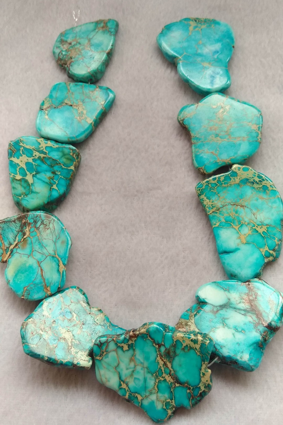 Natural Blue Aqua Terra Jasper Imperial Jasper Jewelry Nugget Slice ...
