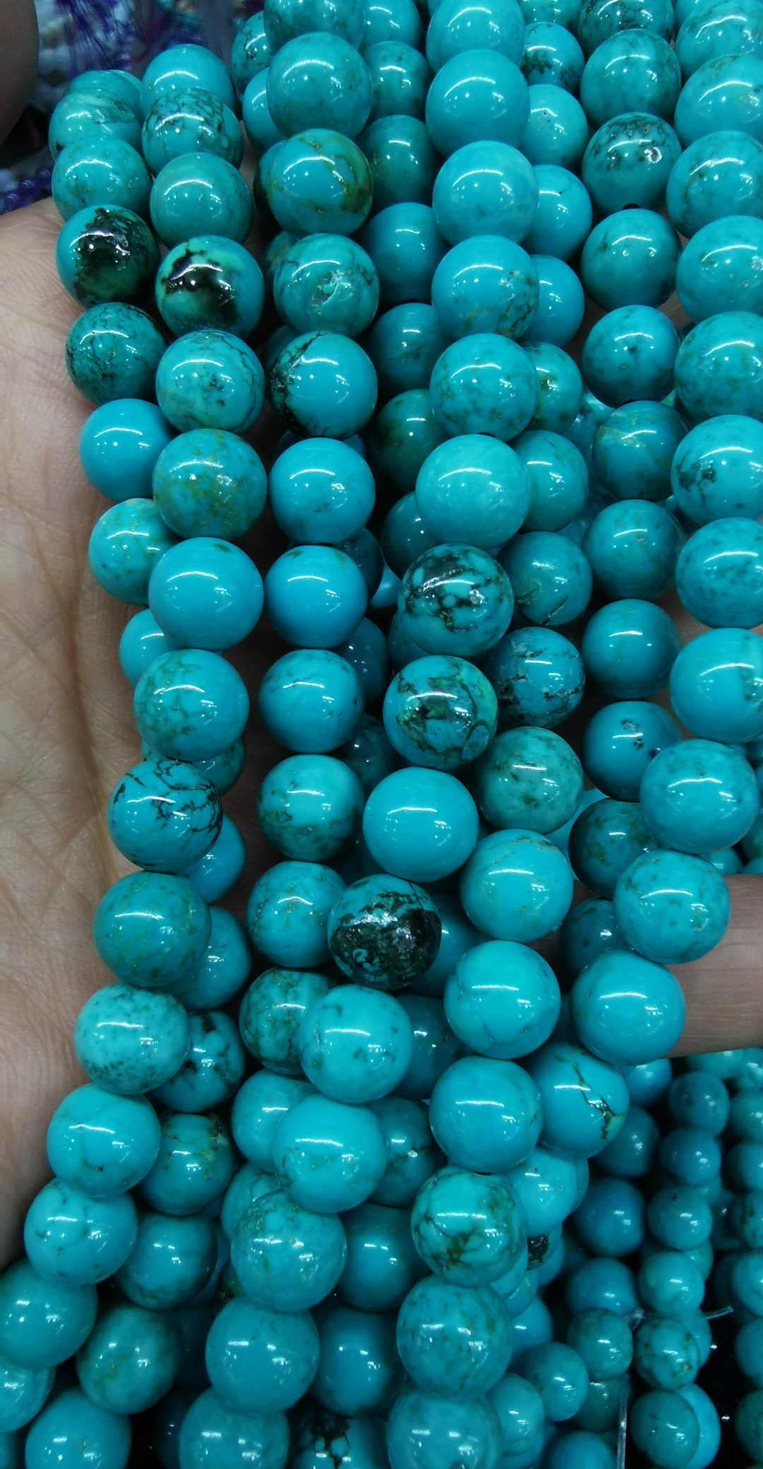 16inch Matrix TURQUOISE Stone Round-bal 2mm to 20mm Beads - Etsy