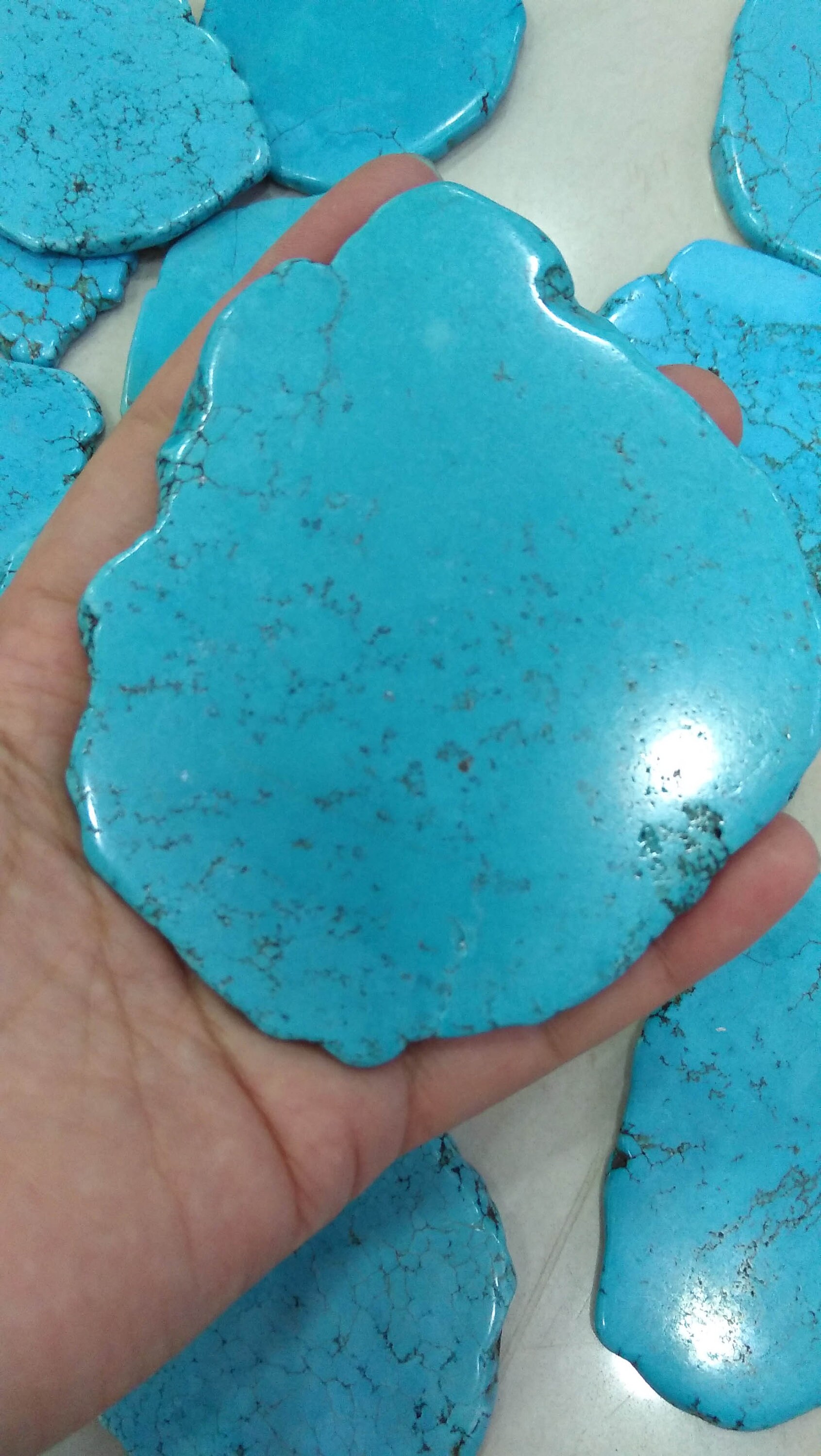 Wholesale 10pcs TURQUOISE Stone Free-form Stone Slab Random - Etsy