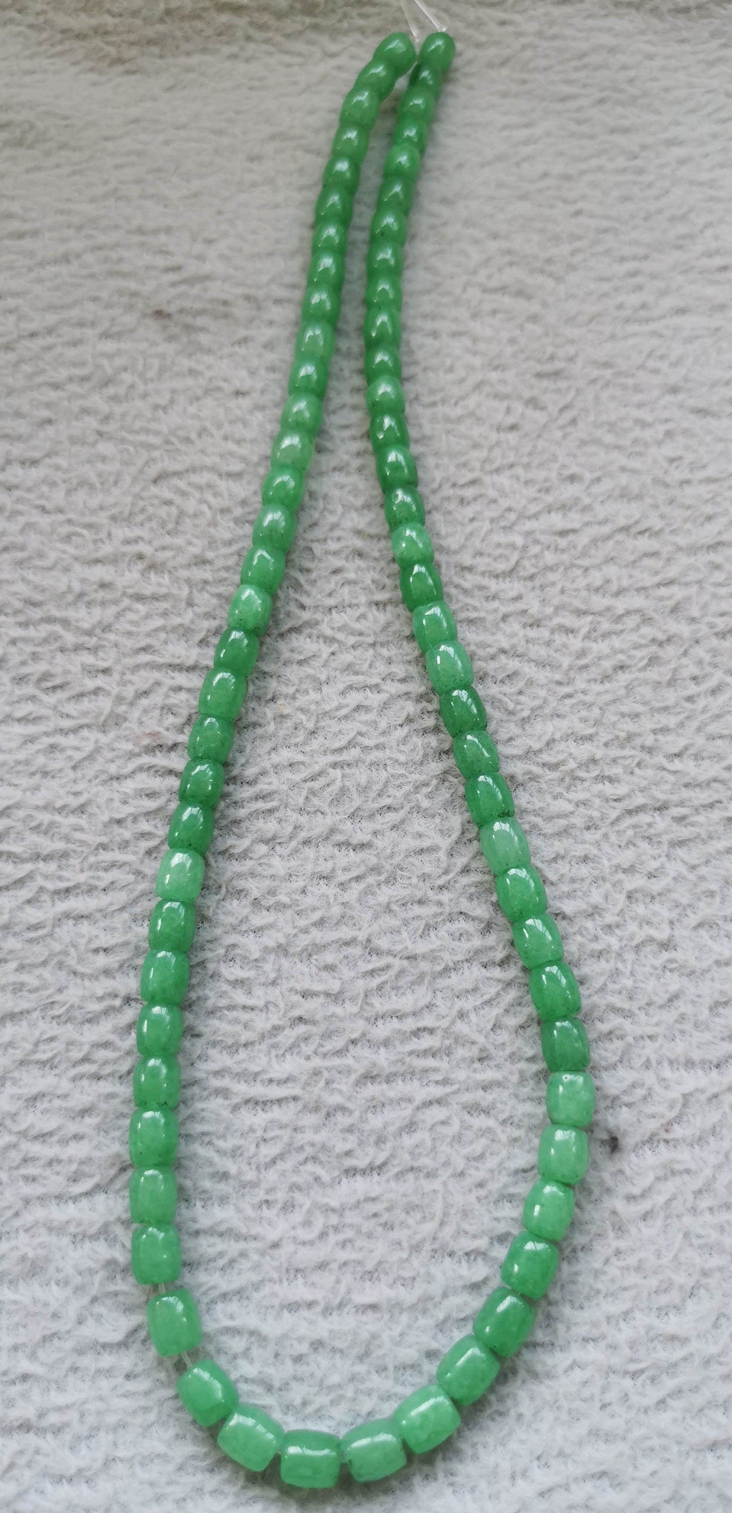 Royal Blue emeral Green Jade Beads Barrel Jade Stonedrum - Etsy