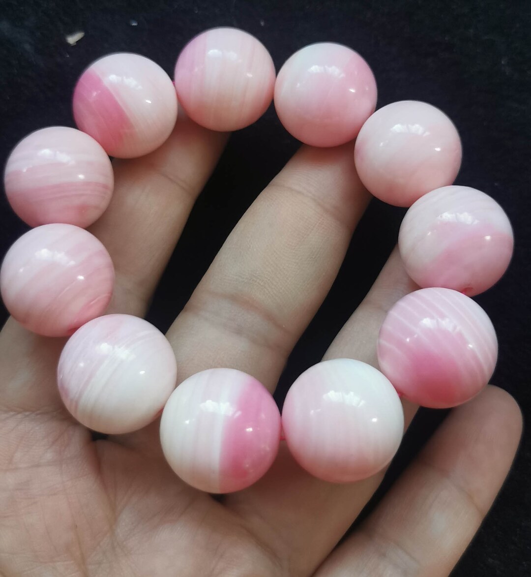 AAA Grade 100% Real Queen Pink Conch Jewelry Round Ball Loose - Etsy