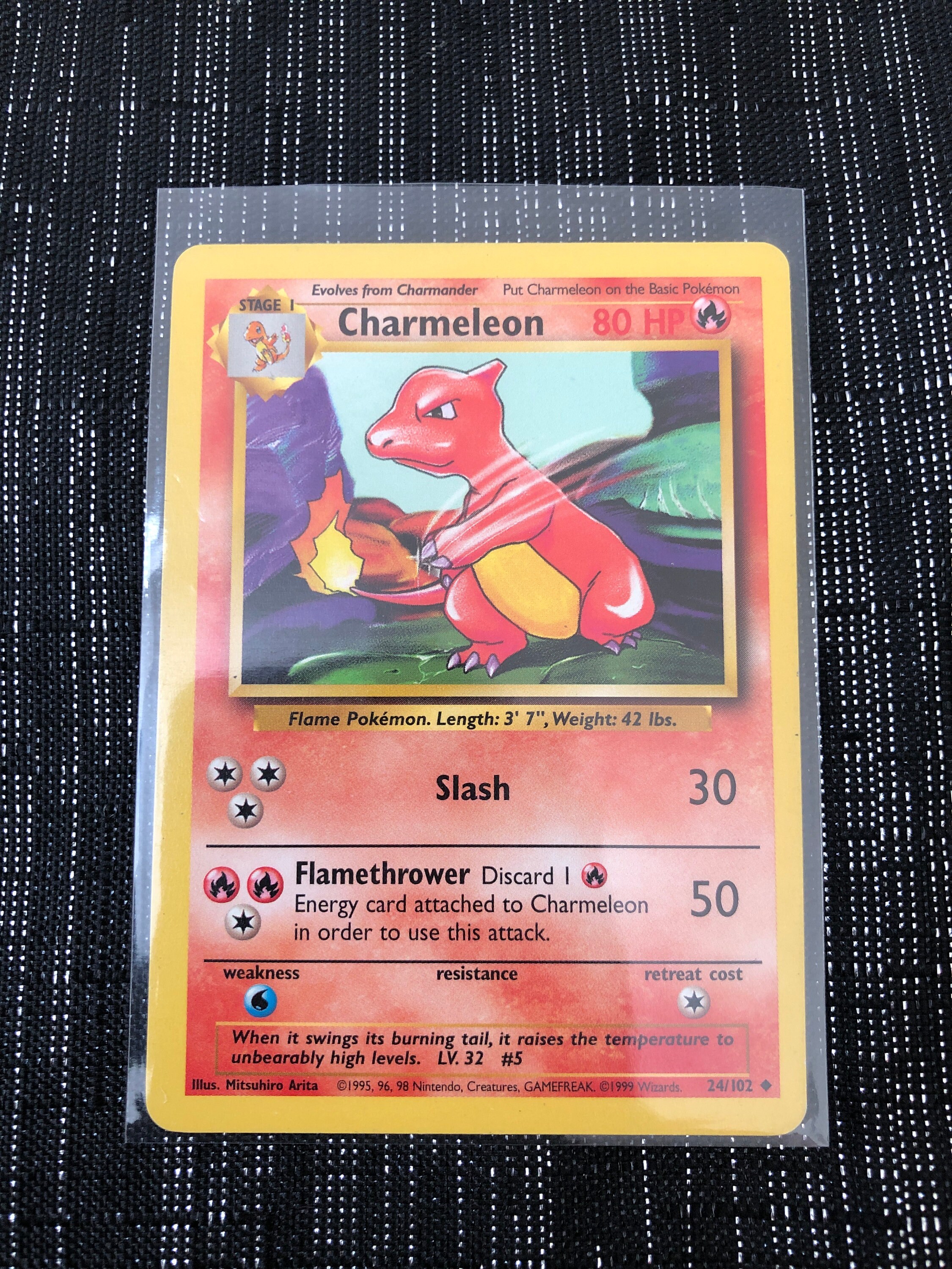 Vintage Charmeleon Pok mon Card 24 102 Good Condition 1999 Etsy