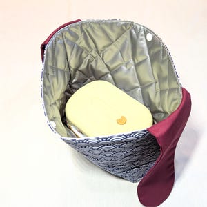 Japanese Bento\ Lunch Bag, Japanese Wave, Eco-friendly, Reusable Bag ...