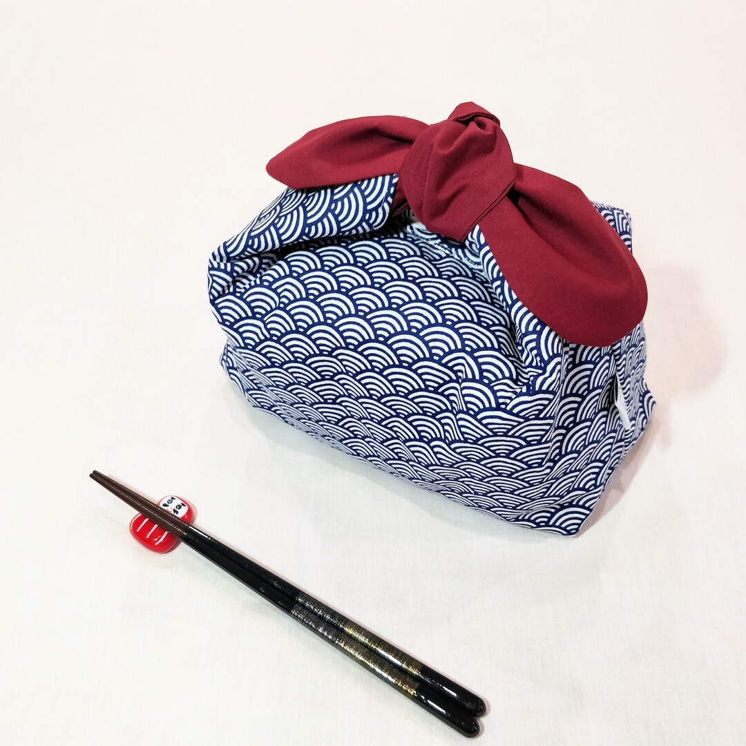 Japanese Bento\ Lunch Bag, Japanese Wave, Eco-friendly, Reusable Bag ...