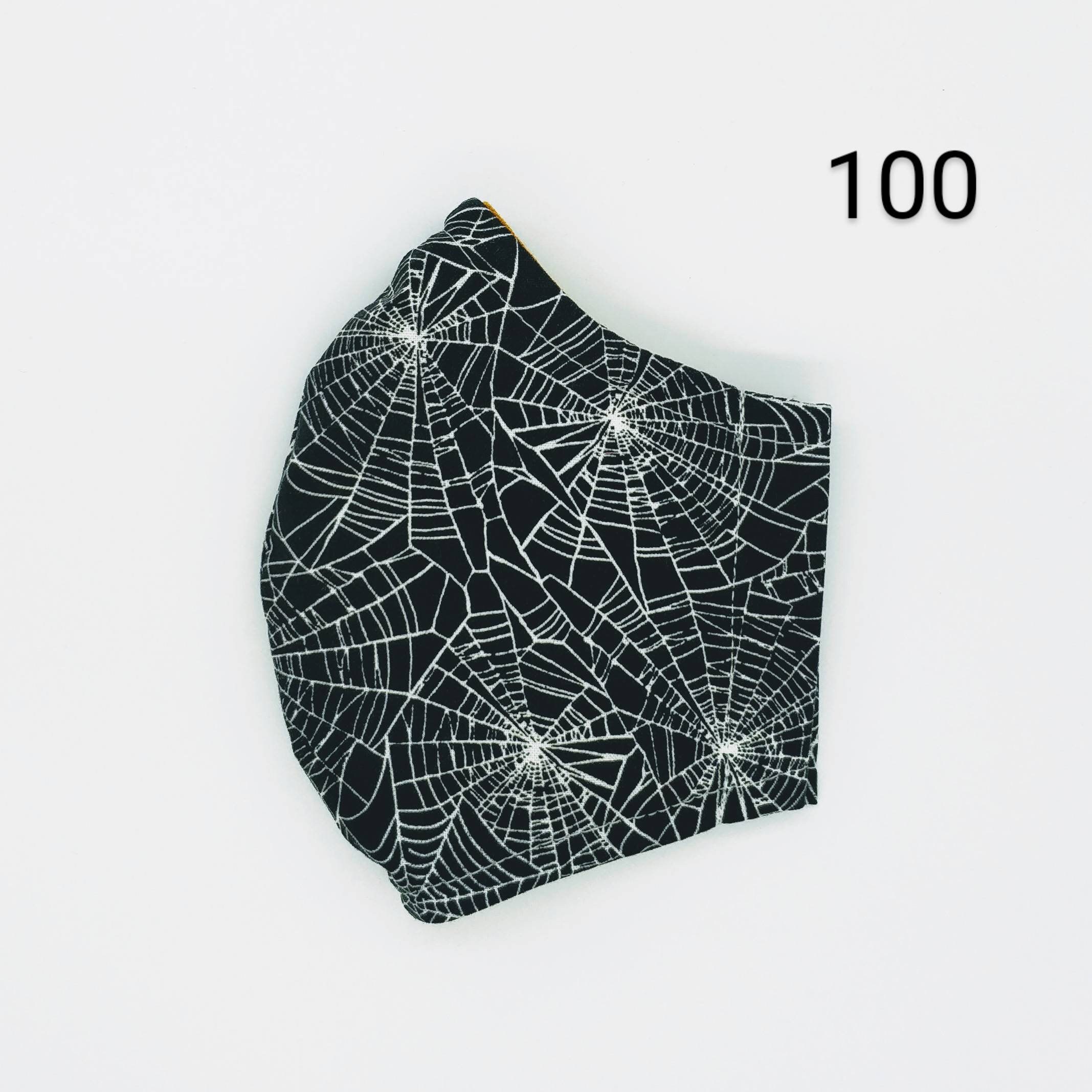 Spider Web Mask Halloween Mask 4 Layers 100% Cotton Nose - Etsy UK