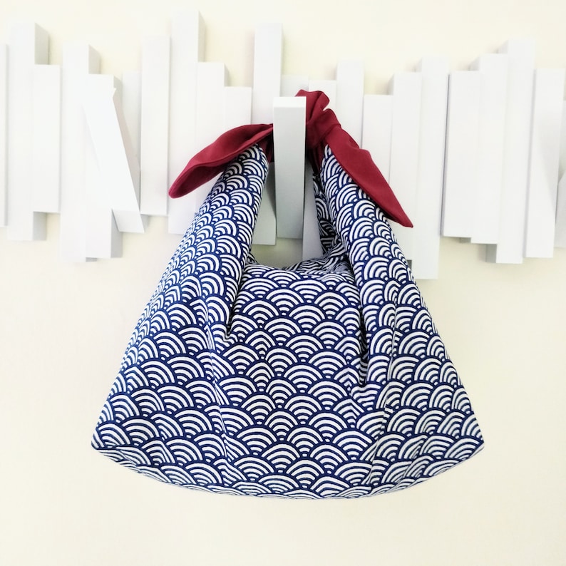 Japanese Bento\ Lunch Bag, Japanese Wave, Eco-friendly, Reusable Bag ...