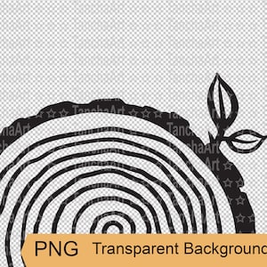 Tree Rings SVG Cutting Files for Cricut Bundle Clip Art Wood Texture ...