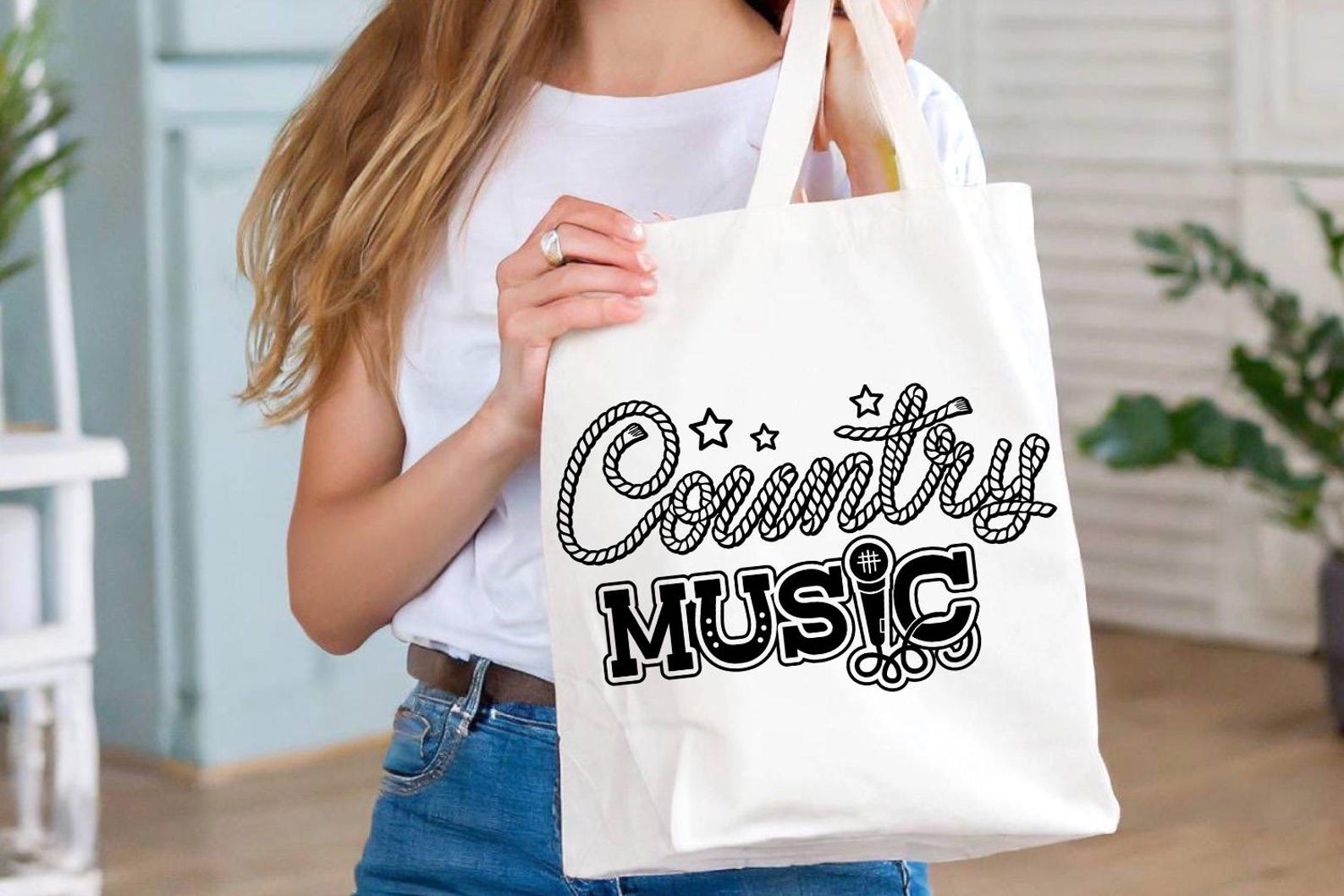 Country Music SVG: Guitar, Folk Lettering Cut File (digital Download ...