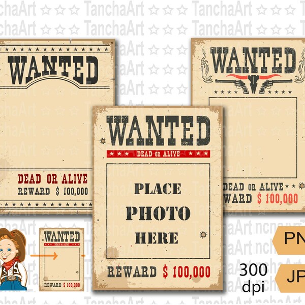 Wanted Poster - Etsy