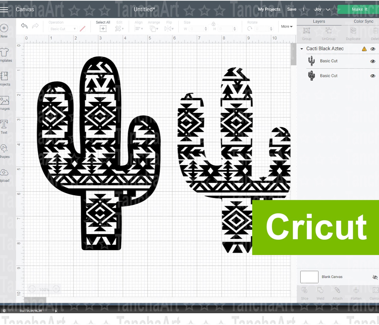 Cactus Aztec Pattern SVG Bundle Instant Download Cut File for | Etsy