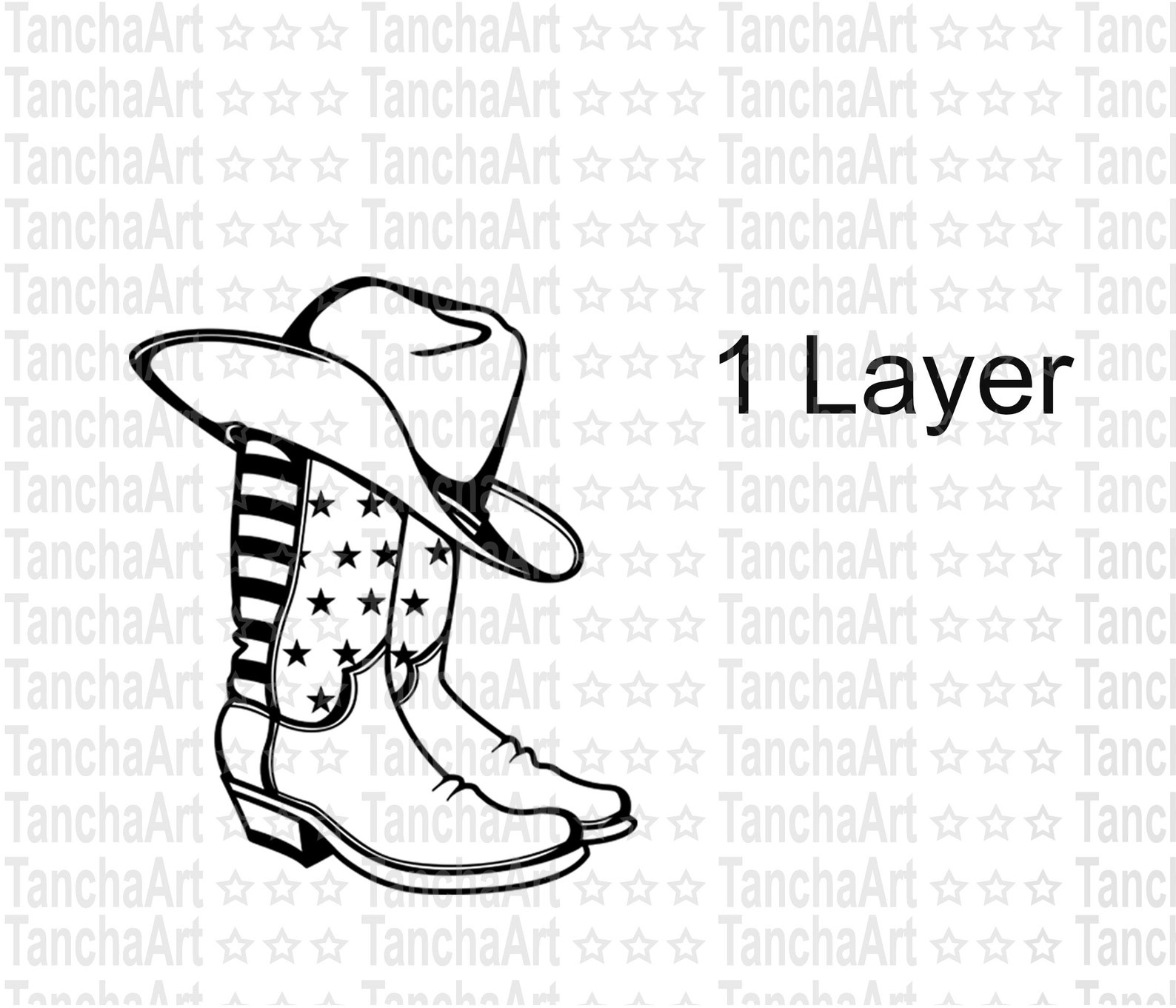 Cowboy Boots Svg Cowboy Hat Cut File Print Art Vector USA | Etsy