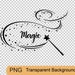 Magic SVG Cut File Magic Wand Clipart SVG PNG Silhouette Printable ...