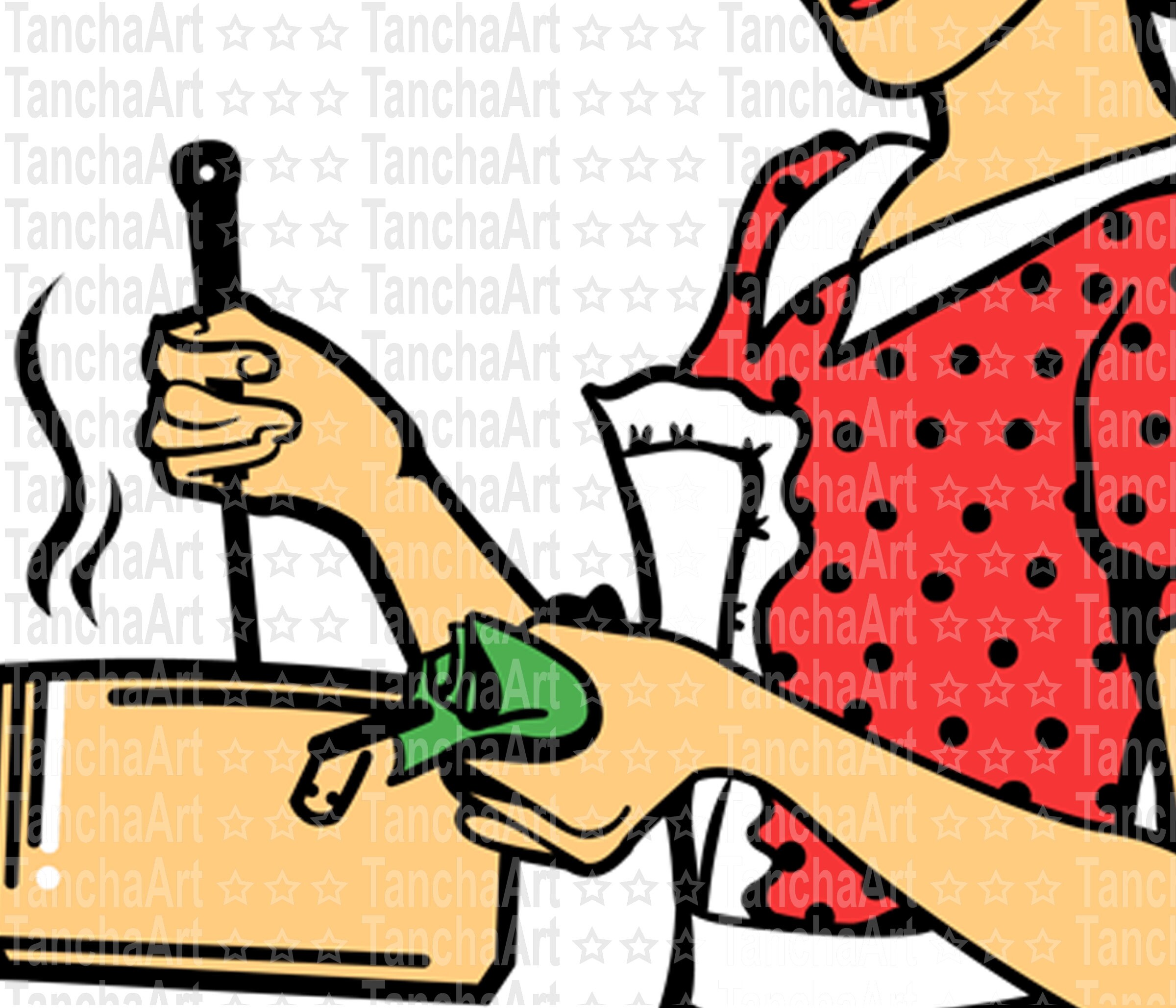 Retro Woman Chef Printable Cut File SVG PNG EPS Pin up - Etsy Australia