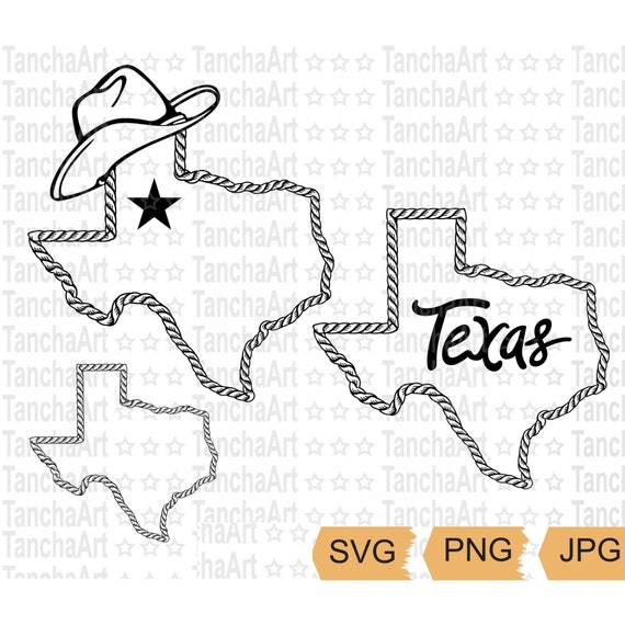 Texas State Outline Printable