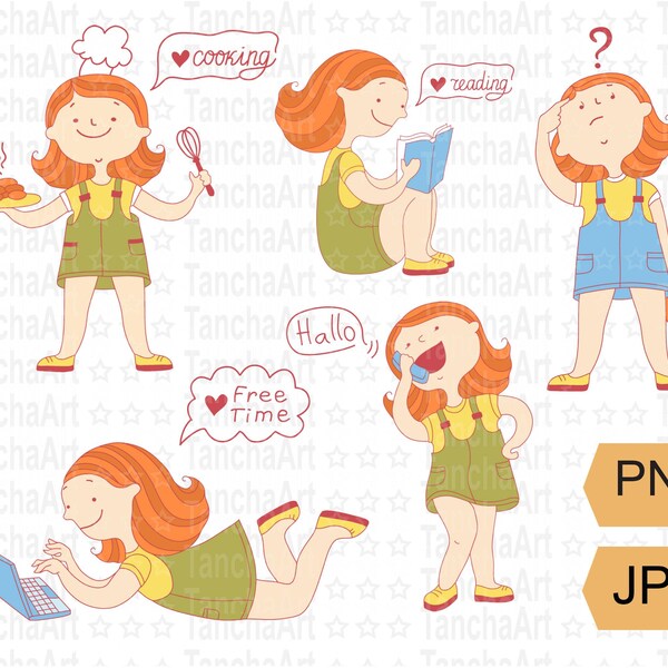 Girl Talk Clipart - Etsy