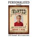 Personalized Wanted Poster JPG, PNG A4 Format 8,5x11 Inch, Custom Order ...