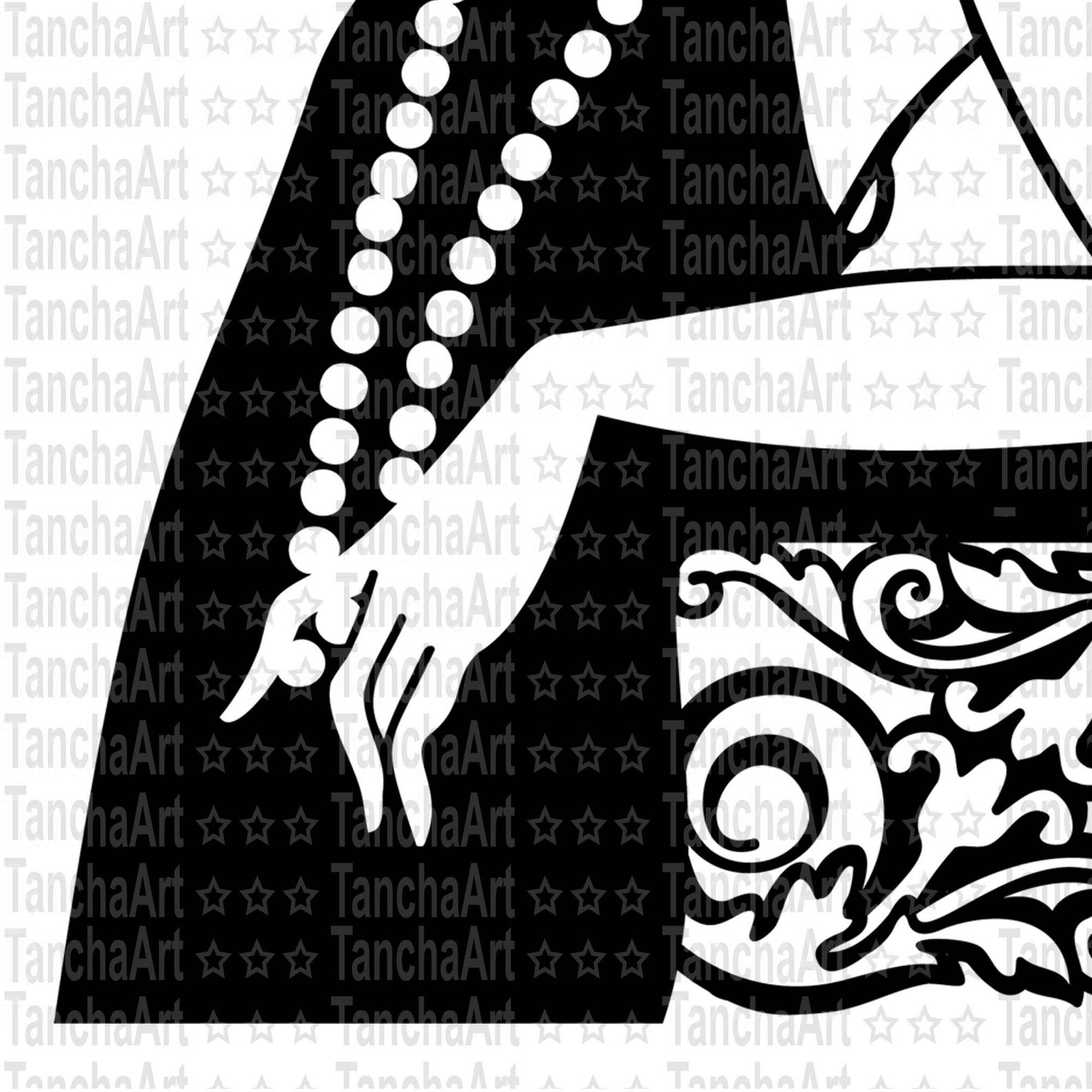 Flapper Girl Svg Art Deco Fashion Woman Svg Eps Png Vintage - Etsy