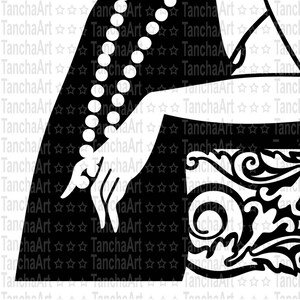 Flapper Girl SVG Art Deco Fashion Woman SVG PNG Vintage Woman Svg Retro ...
