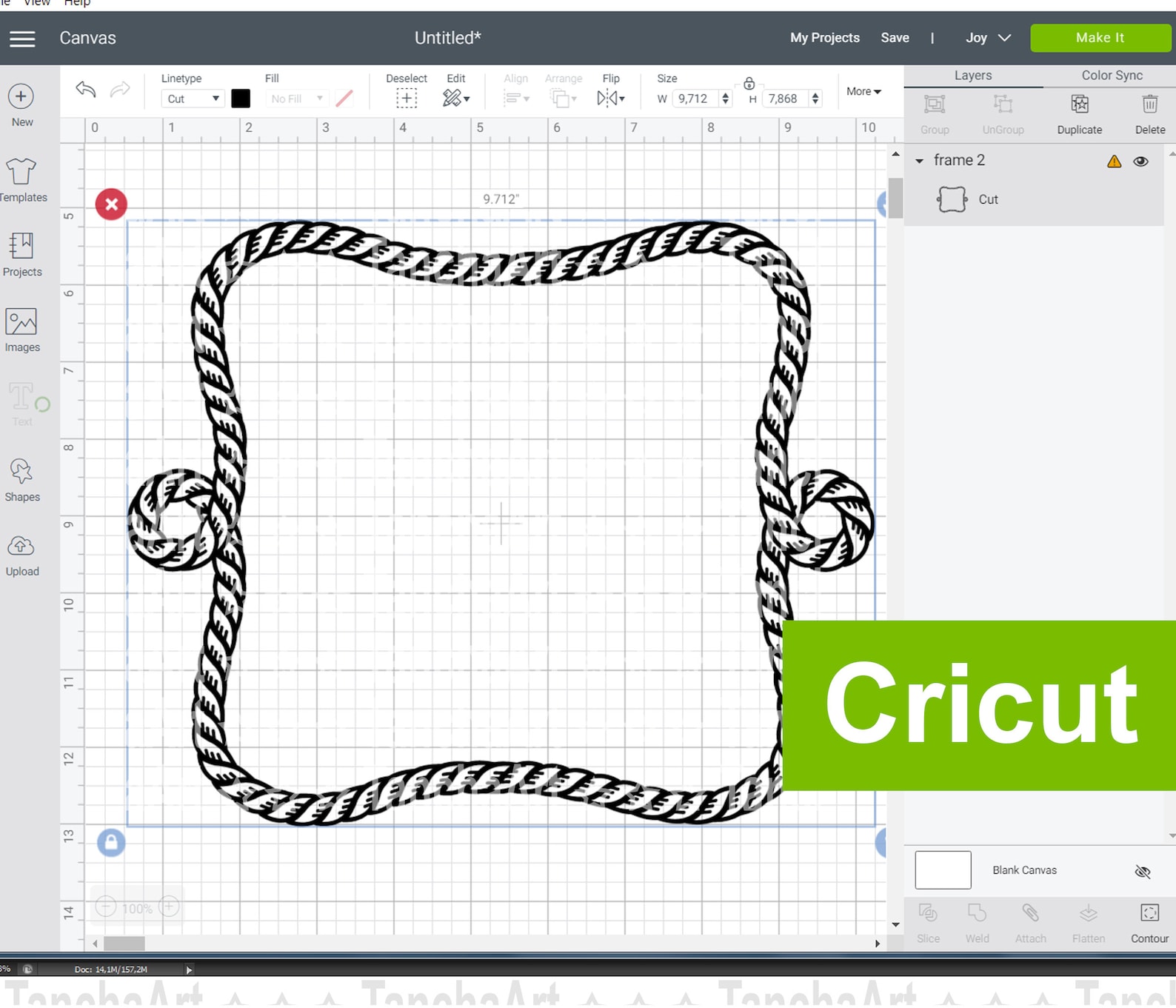 Rope Frame Border SVG, Rope Clip Art Printable Cowboy Western Rodeo ...