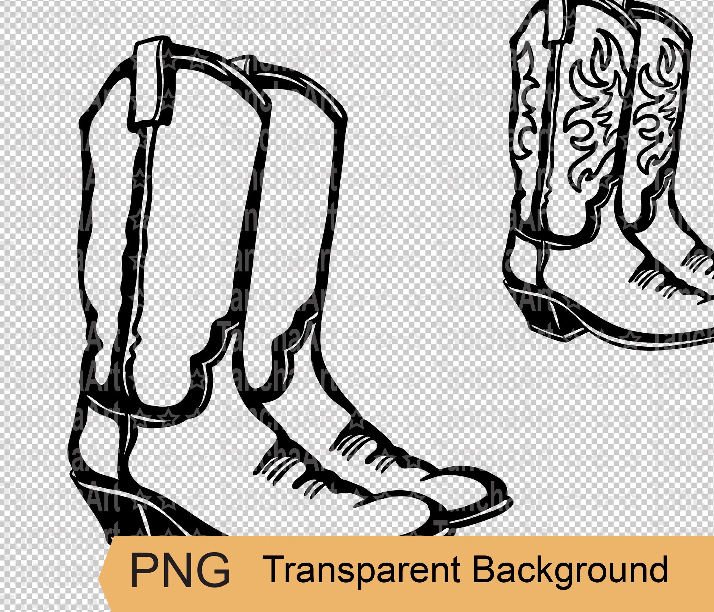 Cowboy Boots SVG Western Boots Printable File Cut File PNG | Etsy