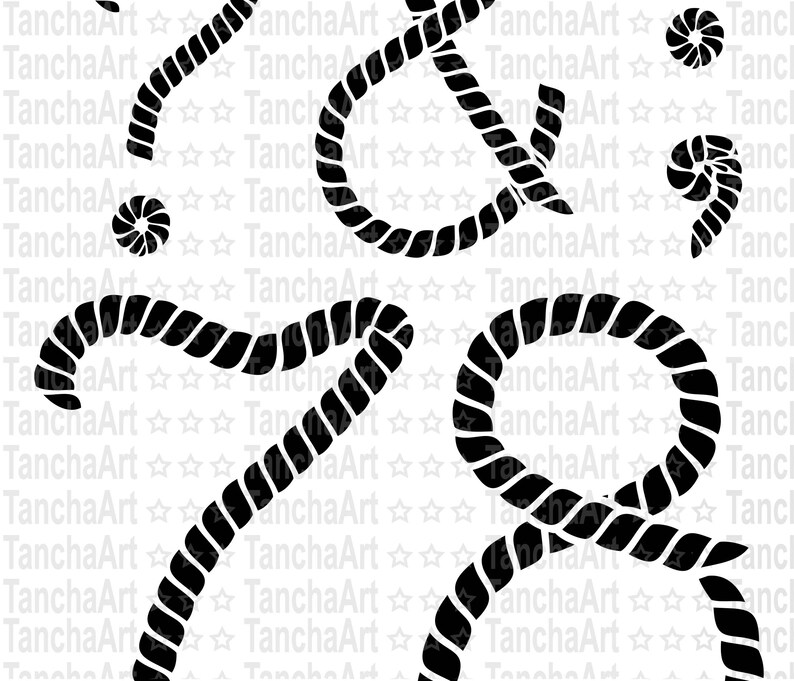 Rope Numbers SVG Rope Svg Cut File Cricut Silhouette Download - Etsy