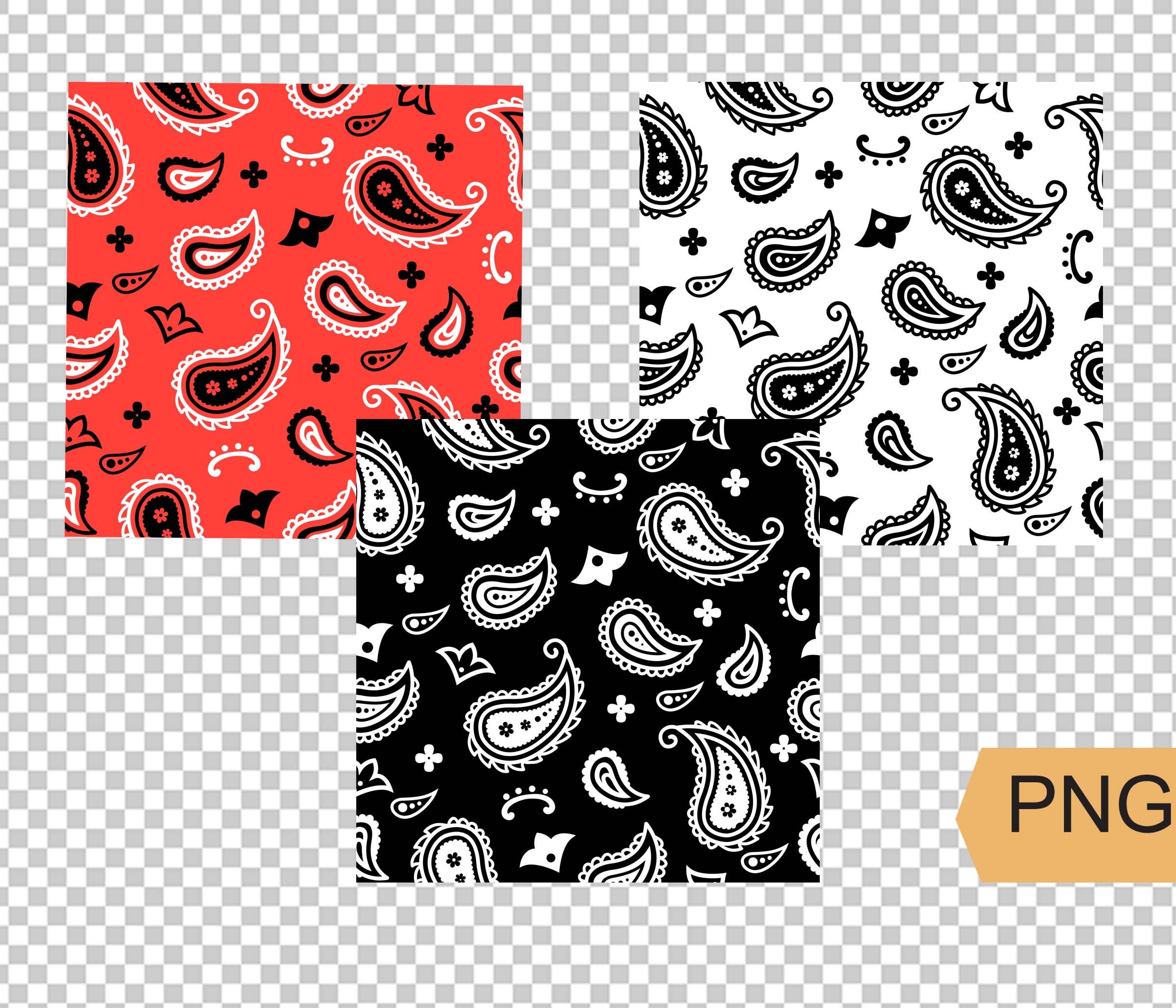 Seamless Bandana Pattern Svg Png Jpg Bandana Texture - Etsy