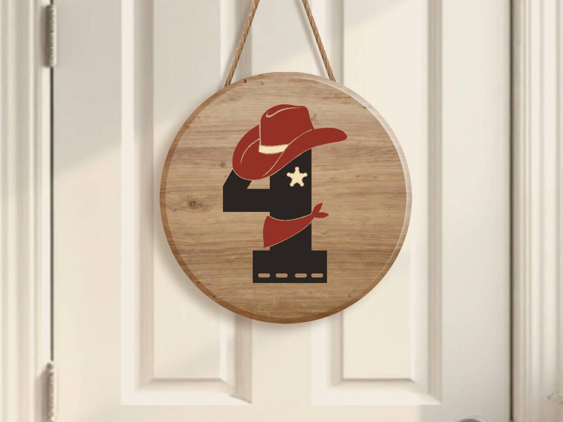 Cowboy Numbers SVG Bundle | Western Birthday Number | Rodeo Hat Clipart ...