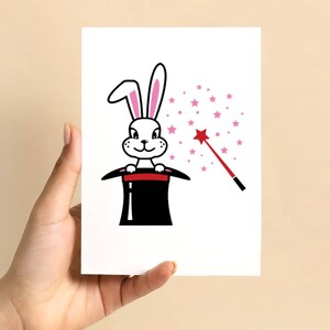 Magic Trick SVG Magic Hat and Rabbit SVG Cut File Magical Stick ...