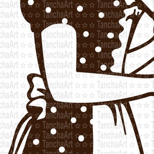 Retro Woman Cook SVG Retro Kitchen Art PNG Printable Cut File - Etsy