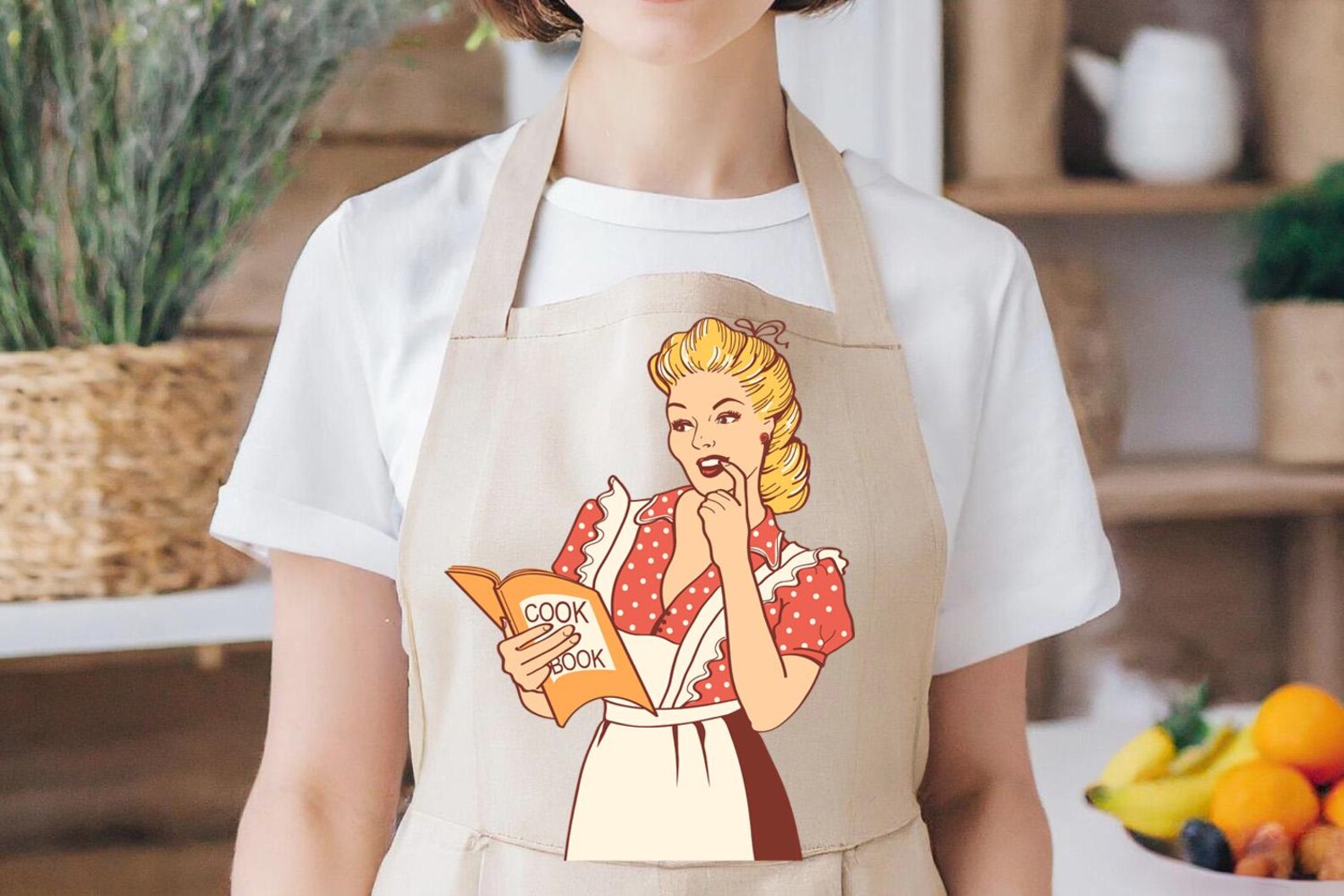 Retro Housewife Cooking Pin up Woman Printable Cut File PNG Retro ...
