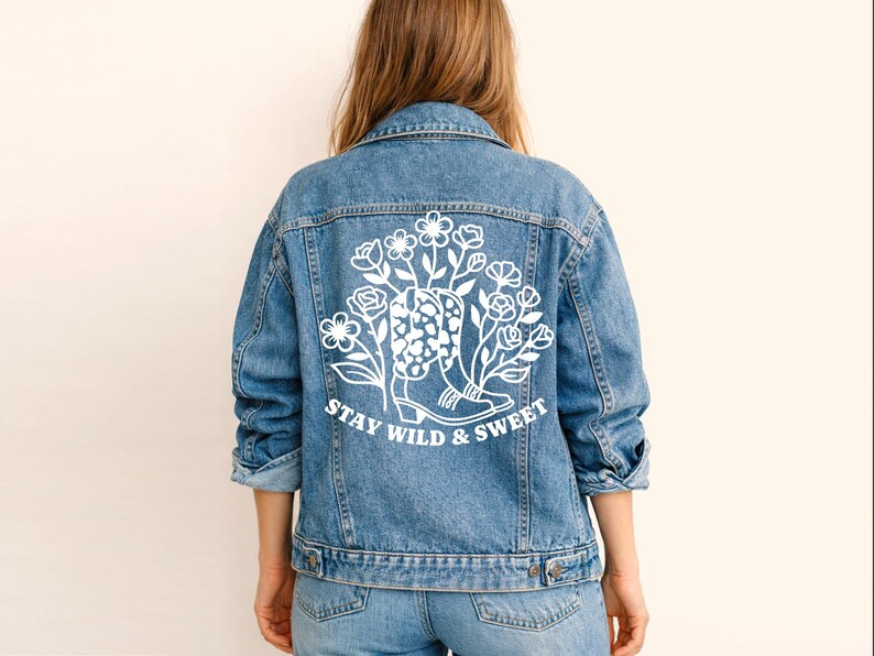 Floral Cowgirl Boots SVG, Stay Wild and Sweet PNG, Western Country ...