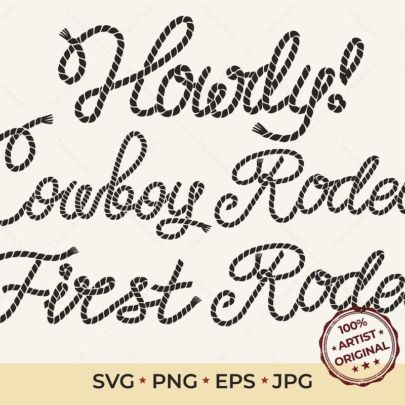 First in Rope Letters - Etsy